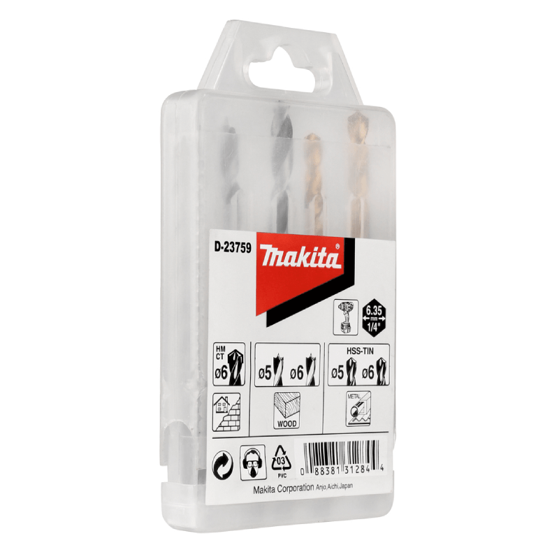 Set Brocas Metal 5 Piezas D-23759 Makita